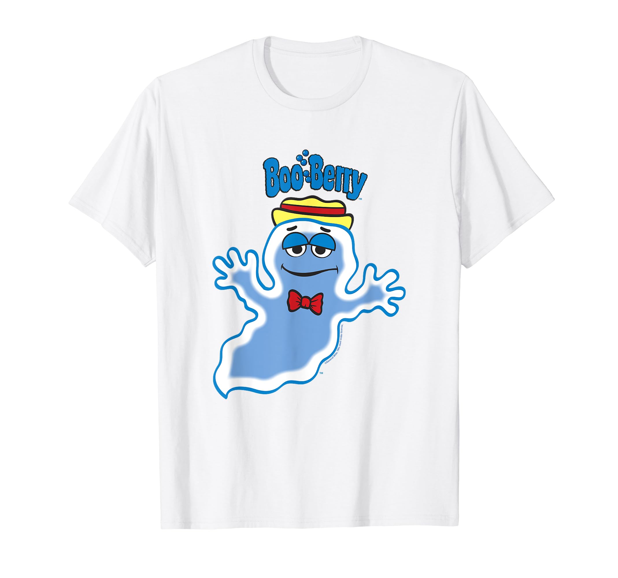 Amazon.com: Boo Berry Iconic Blue Ghost Vintage Big Chest Portrait T ...