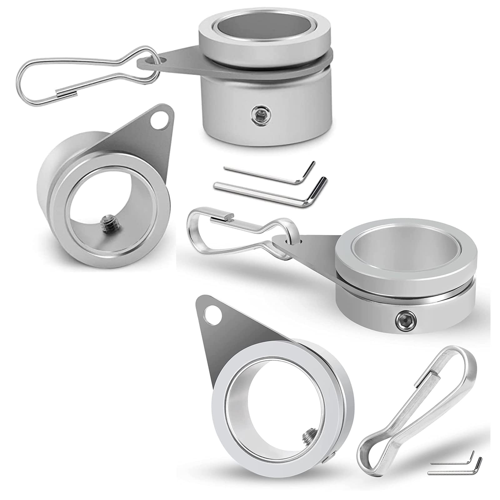 Amazon.com : 2 Styles Flag Pole Ring- for 0.75-1.02 Inch Diameter Flag ...