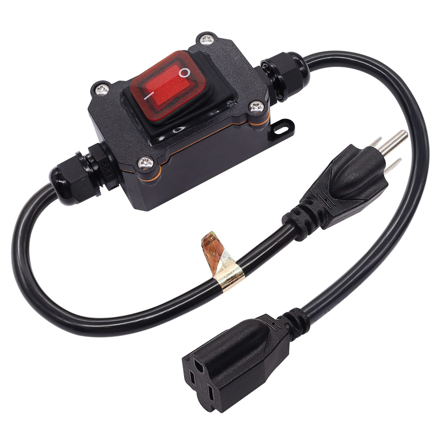 Amazon.com: weideer Extension Cord with Inline Switch On/Off IP67 ...