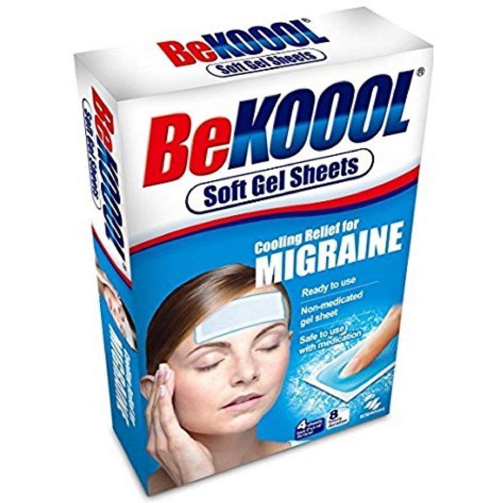 Be Koool Gel Relaxante para Enxaqueca em Folhas de Gelo - Pacote com 36 Folhas - Vitaminer Shop