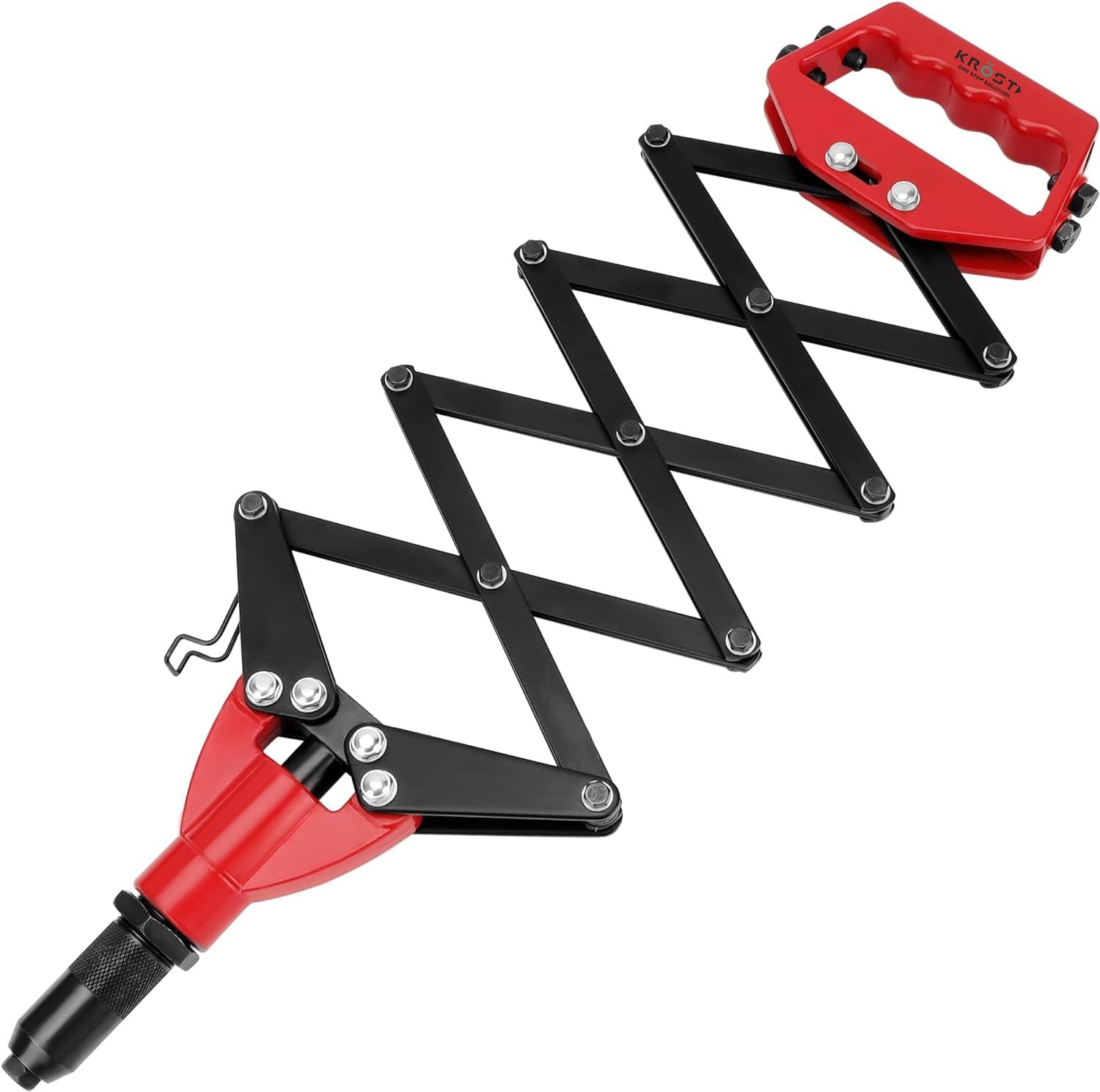KROST 32 Inch Folding Hand Riveter, Pop Rivet Gun Single Pull Action ...