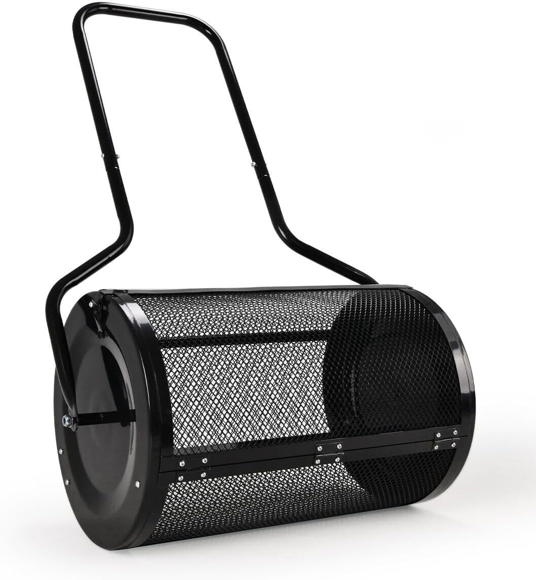 Gr8 Garden 76 Litre Heavy Duty Metal Garden Grass Lawn Compost Spreader ...