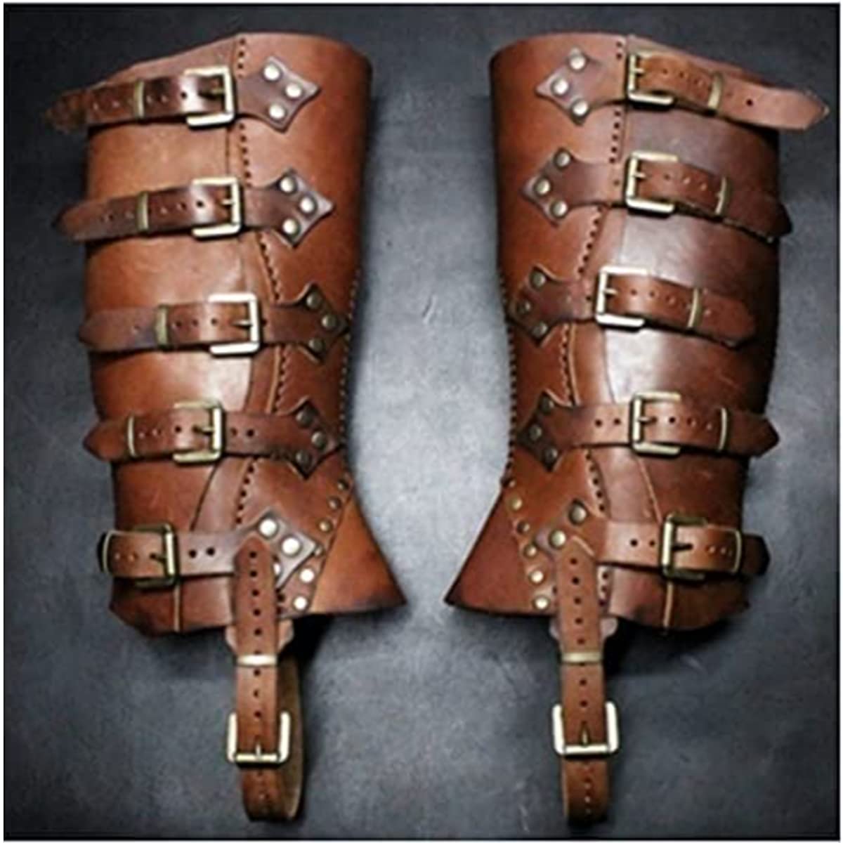 Steampunk Beenpantser Middeleeuwse Lederen Beenbeschermers