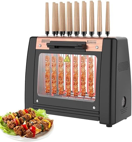 Amazon.com: EEYZD Electric Rotating Smokeless Skewer Machine,Kebab Oven ...
