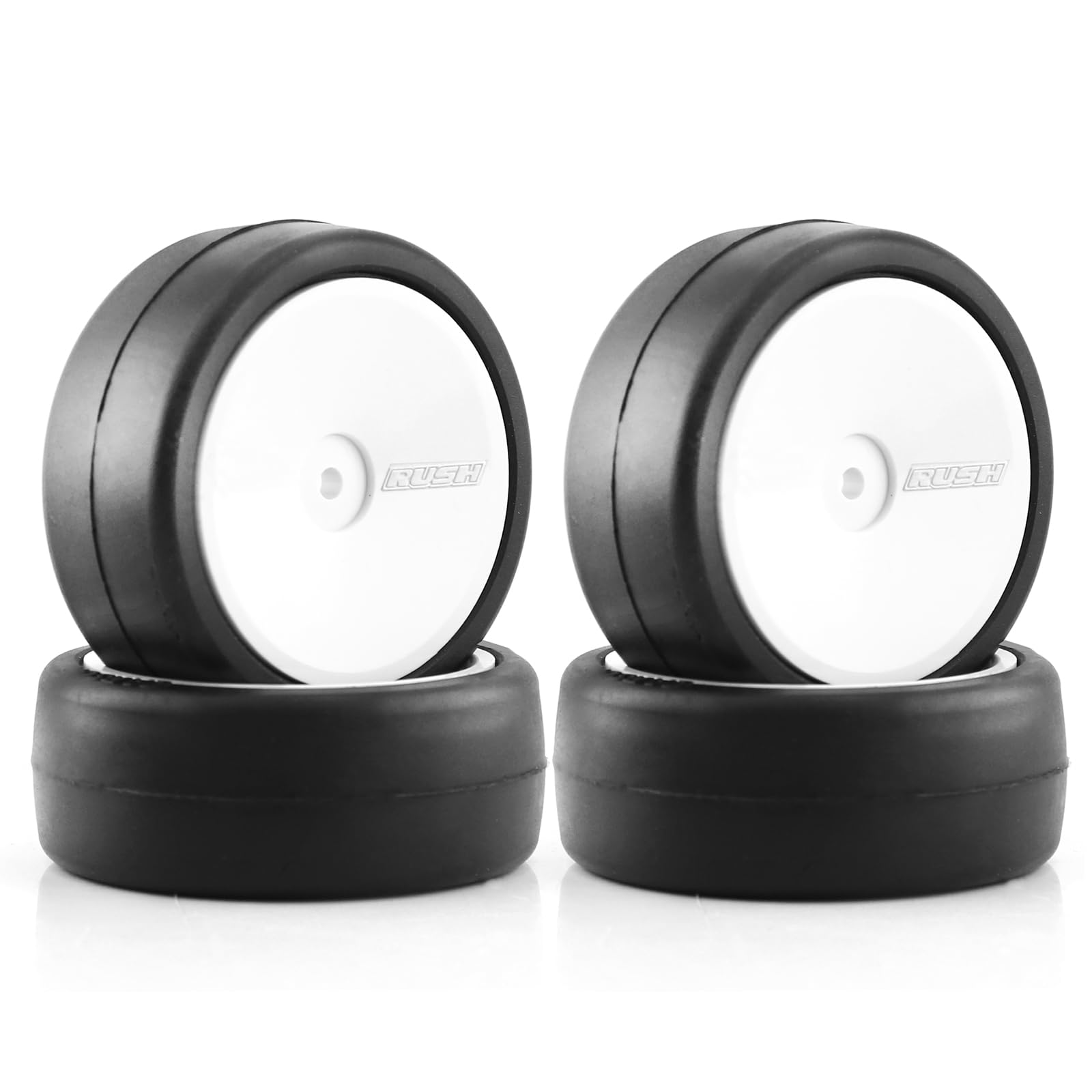 Amazon.com: Chanmoo 1/10 RC Rally Racing Tires and Hard Plastic Wheels ...