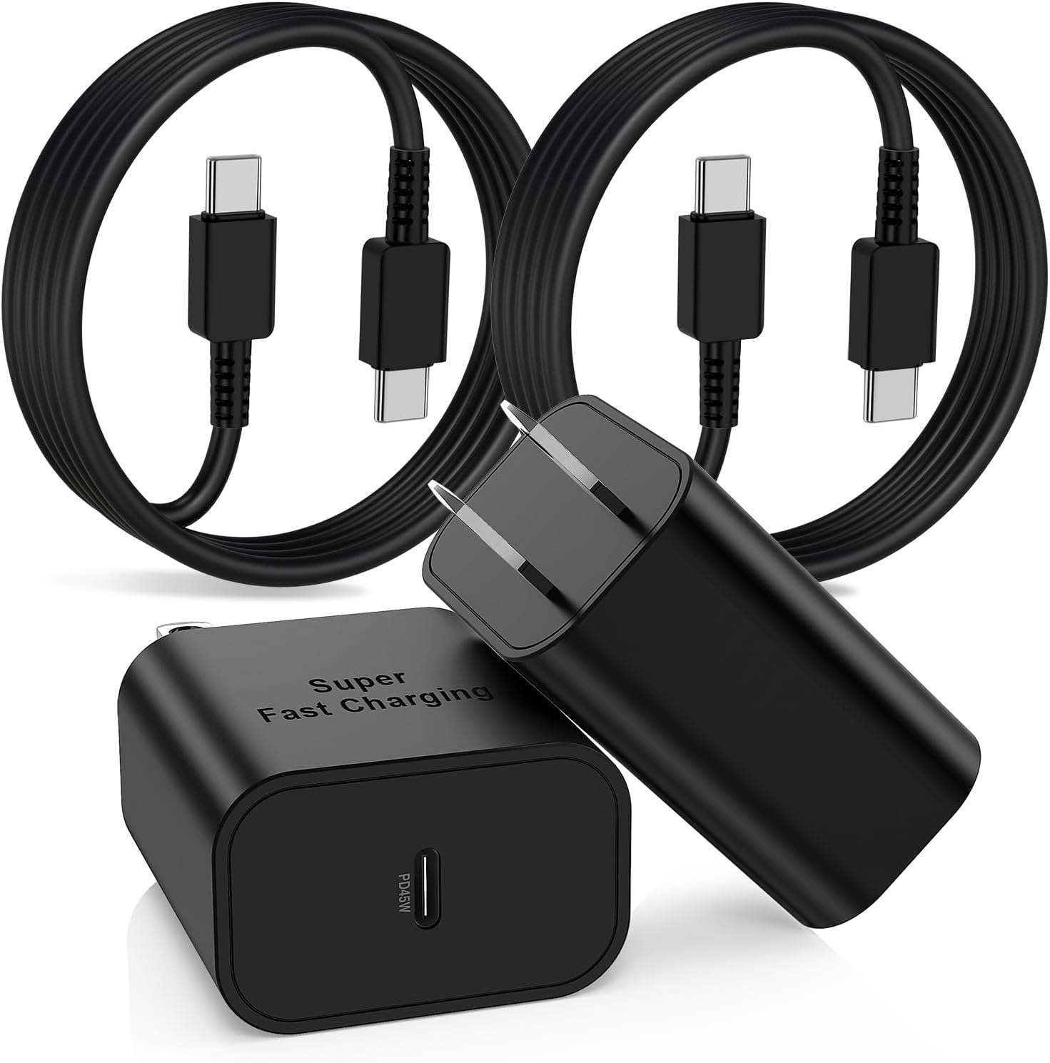 Amazon.com: 2Pack 45W Super Fast USB C Charger and 10ft Android Phone ...