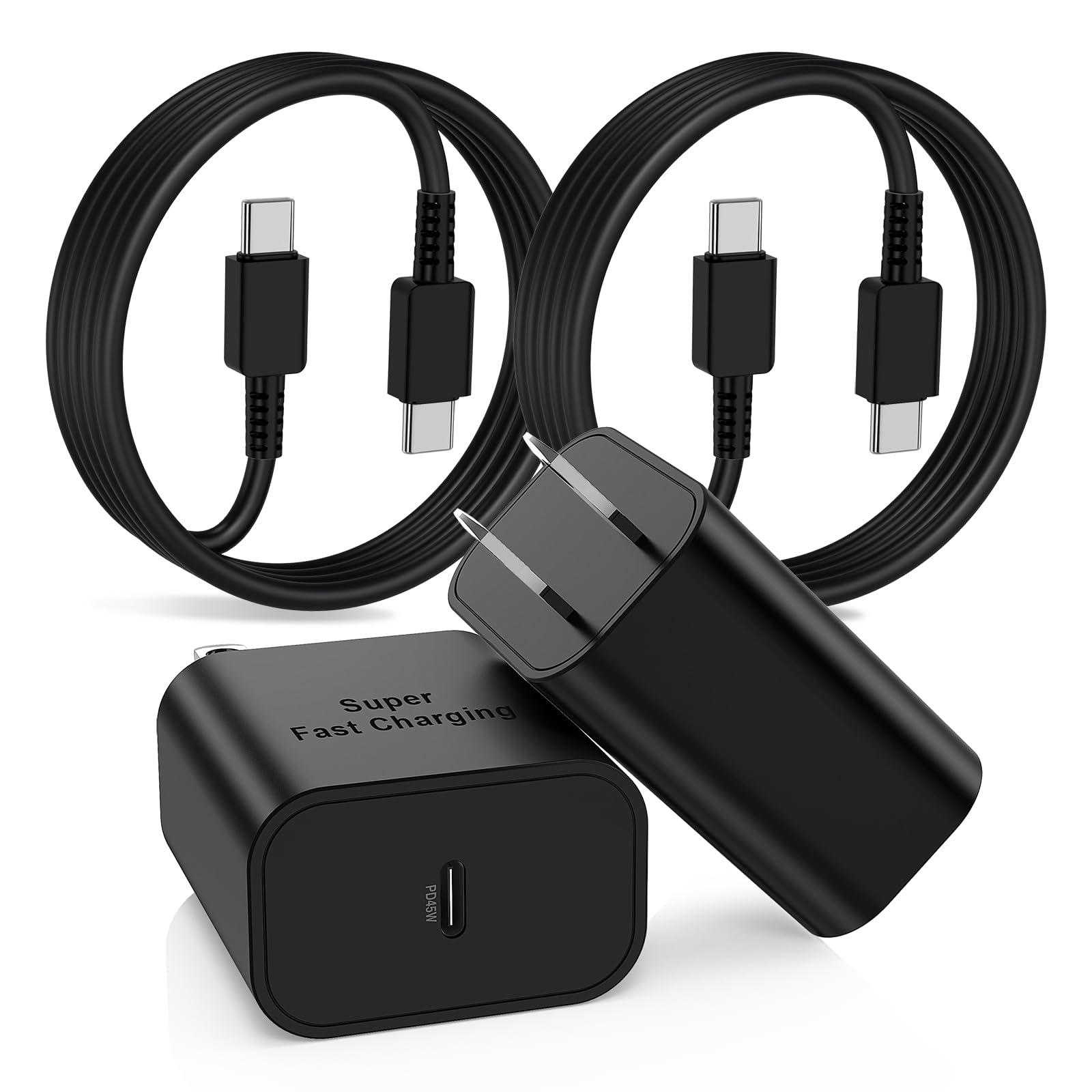 Amazon.com: 10ft Super Fast Type C Charger 45W, USB C to C Wall ...