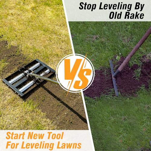 Lawn Leveling Rake with Roller - Yorkshire Outdoor Activity Park