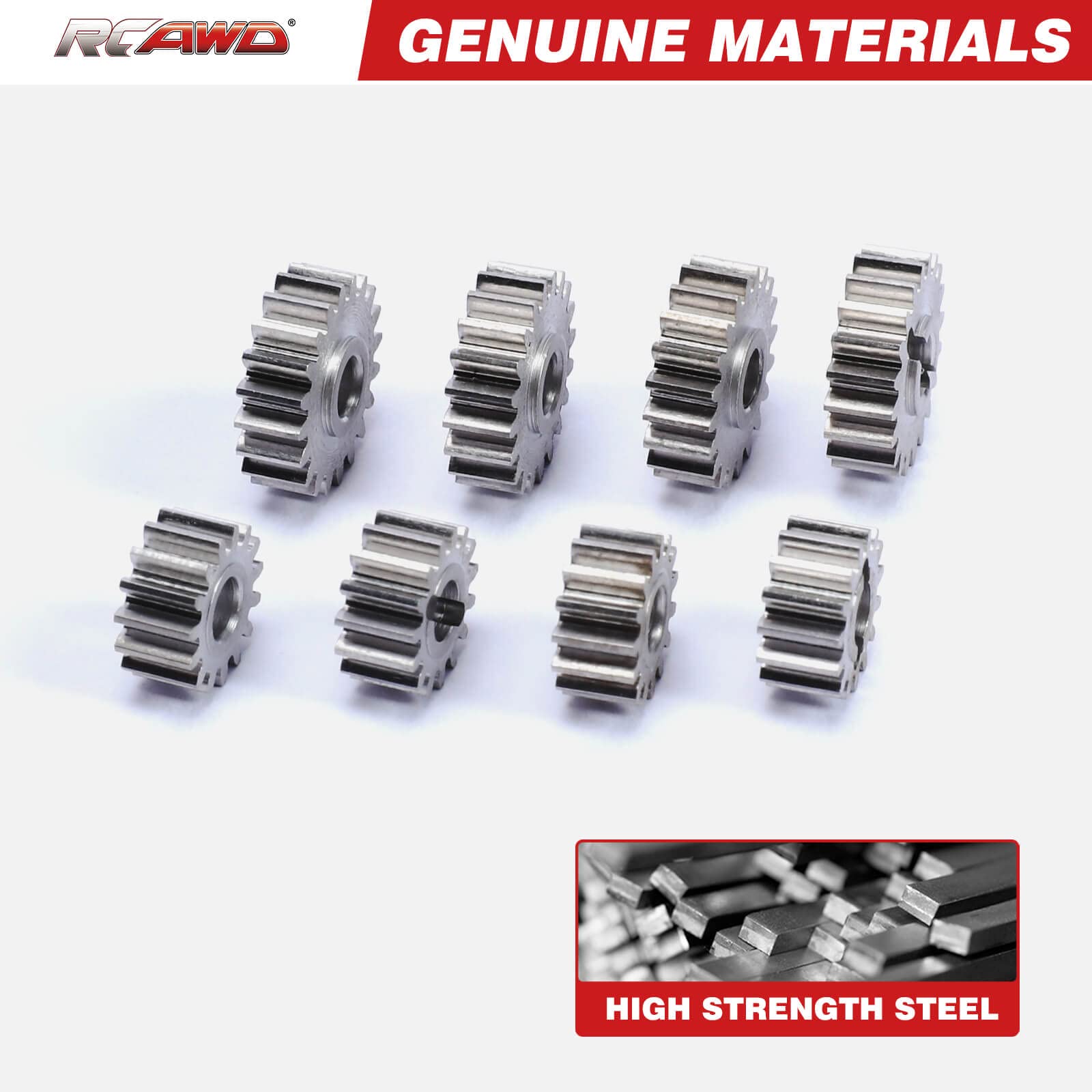 Steel Upgrade Parts For FMS FCX18 FCX24 Models RCAWD Steel Portal Gears ...