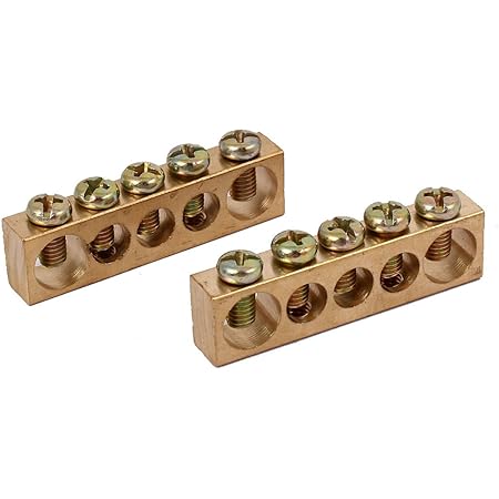 Amazon.com: uxcell 5 Holes Single Row Electrical Wire Screw Terminal ...