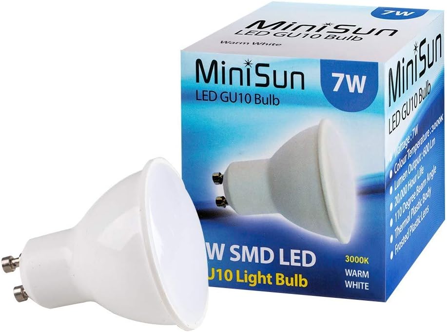 Pack of 10 - MiniSun Thermal Plastic 7w High Power Long Life Energy ...