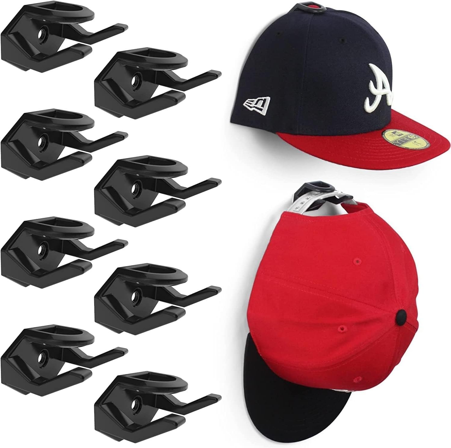 Adhesive Hat Holder Cap Hook,8pcs Minimalist Hat Display Rack,Hat Hooks ...