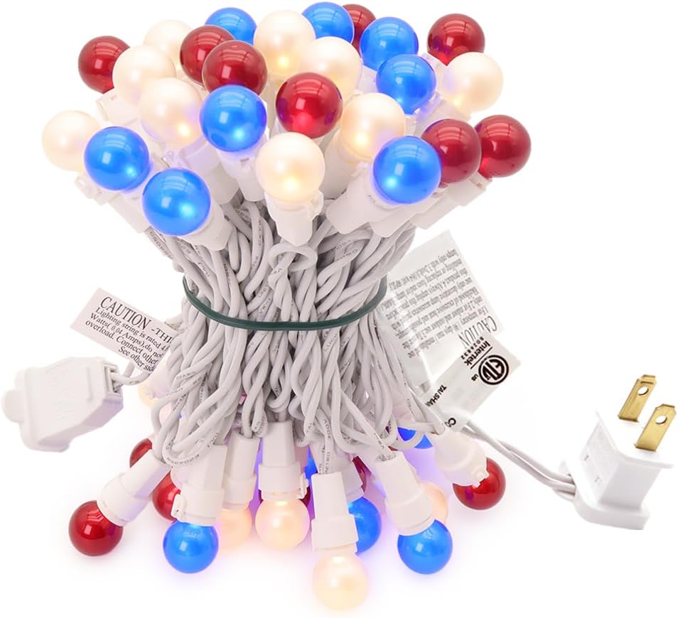Outdoor Patriotic Lights - Red, White and Blue Lights - Patriotic ...