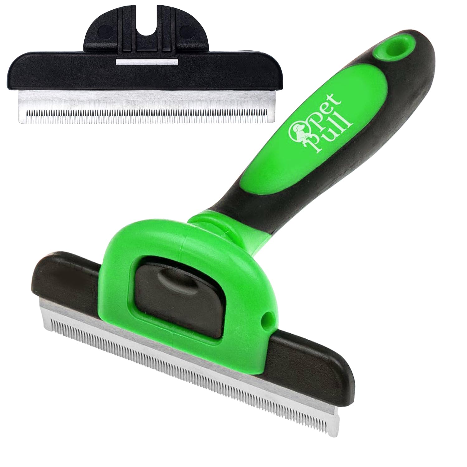 Amazon.com: PET PULL Pet Deshedding Tool Cleaning Brush - Green - For ...