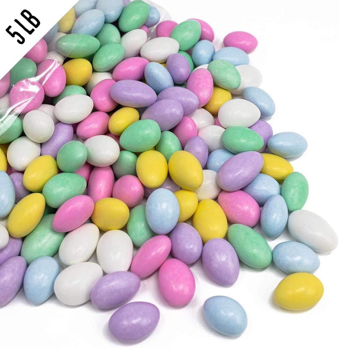 Amazon.com : Assorted Jordan Almonds Pastel Colors by Its Delish, 5 LBS ...