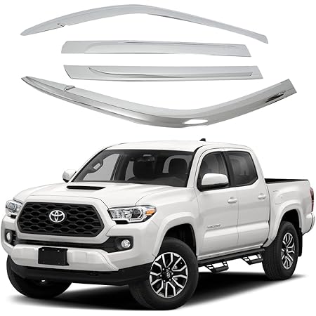 Amazon.com: AUTOCLOVER Side Window Visor 4 Piece Set for Toyota Tacoma ...