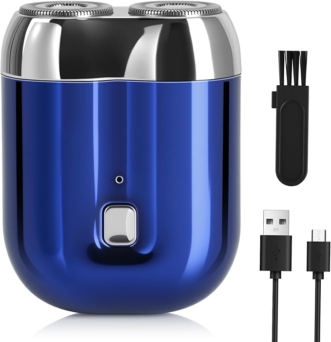 Amazon.com: Mini Electric Shaver for Men, Upgrade Pocket Dual Head ...