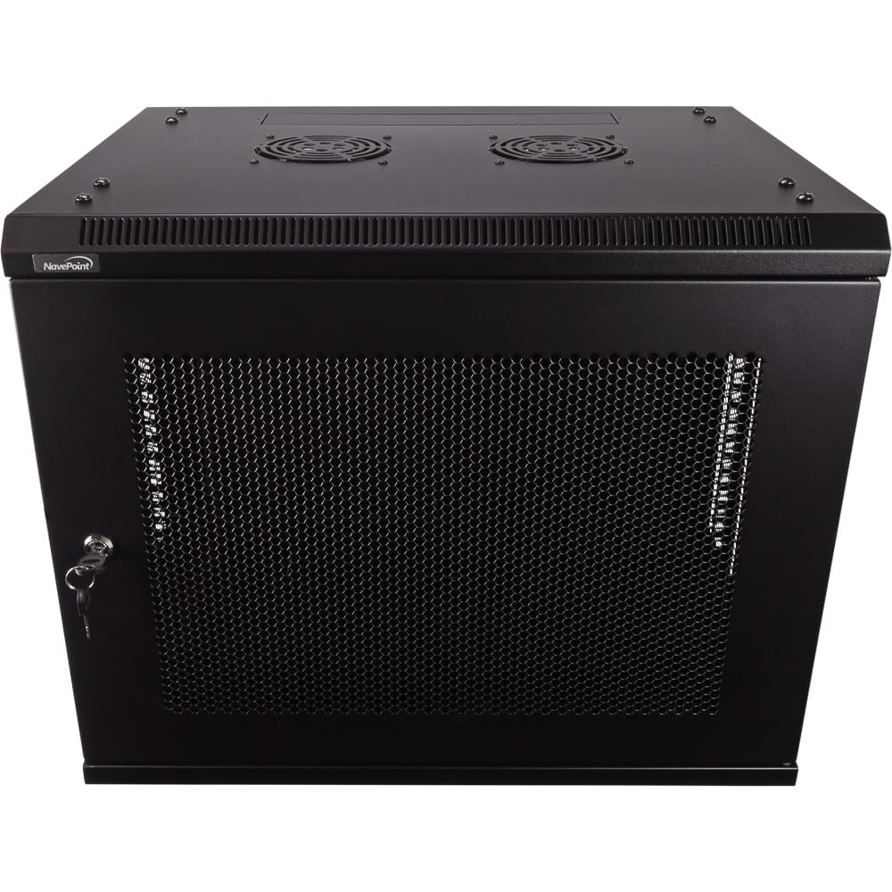 Amazon.com: NavePoint 9U Server Rack Enclosure - 17.7” Deep, 9U Wall ...