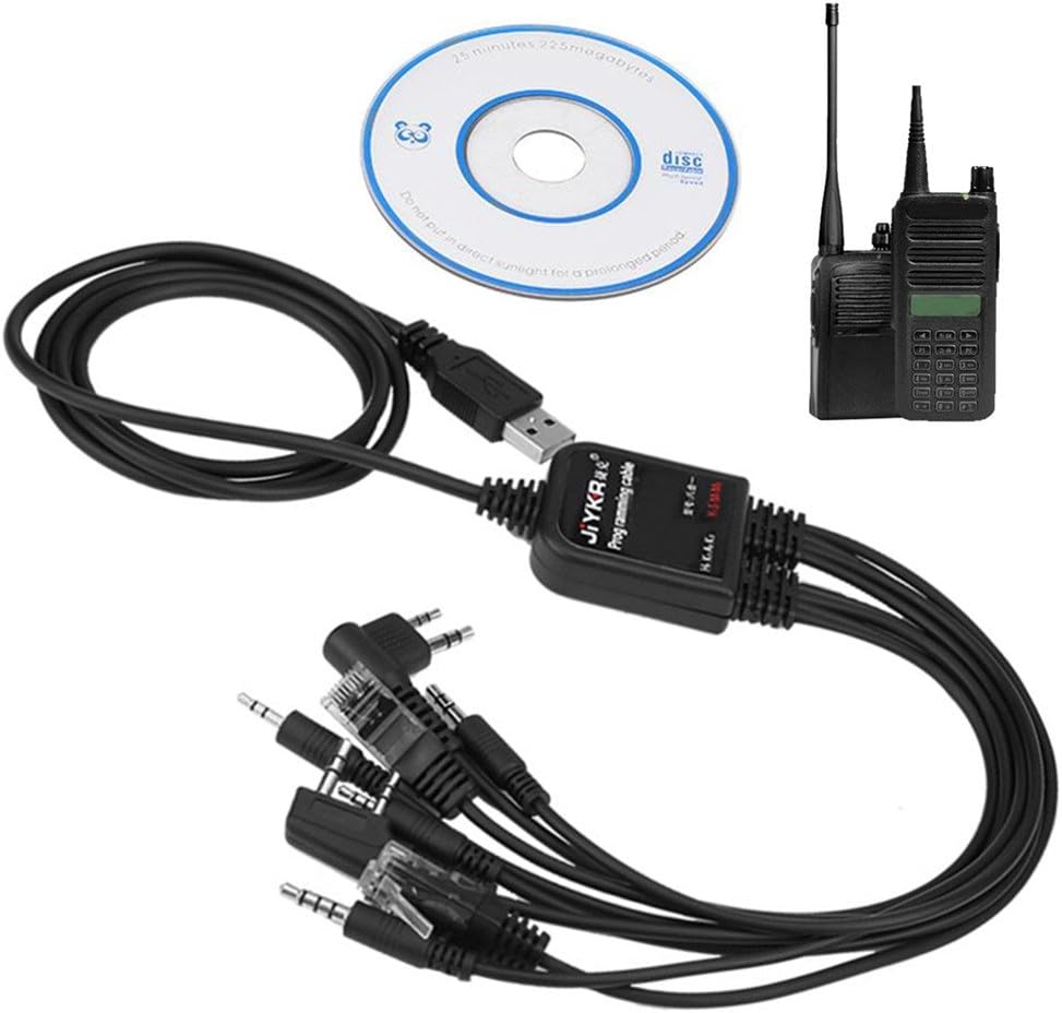 8 in 1 USB Programming Cable Multifunctional Compatible for Walkie ...