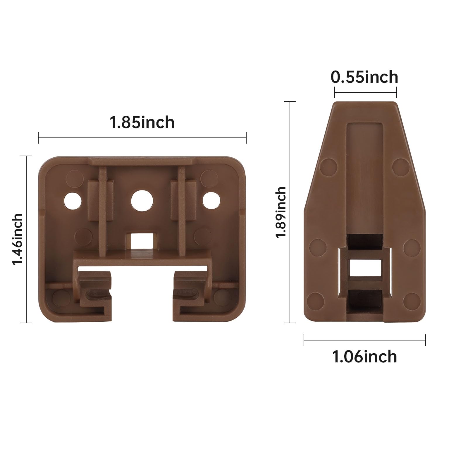 Snapklik.com : Homdiy 10 Pack Plastic Drawer Slides And Guides Drawer ...
