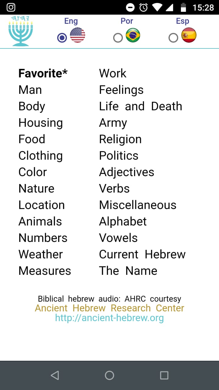 Hebrew Bible - Audio Vocabulary - App on Amazon Appstore