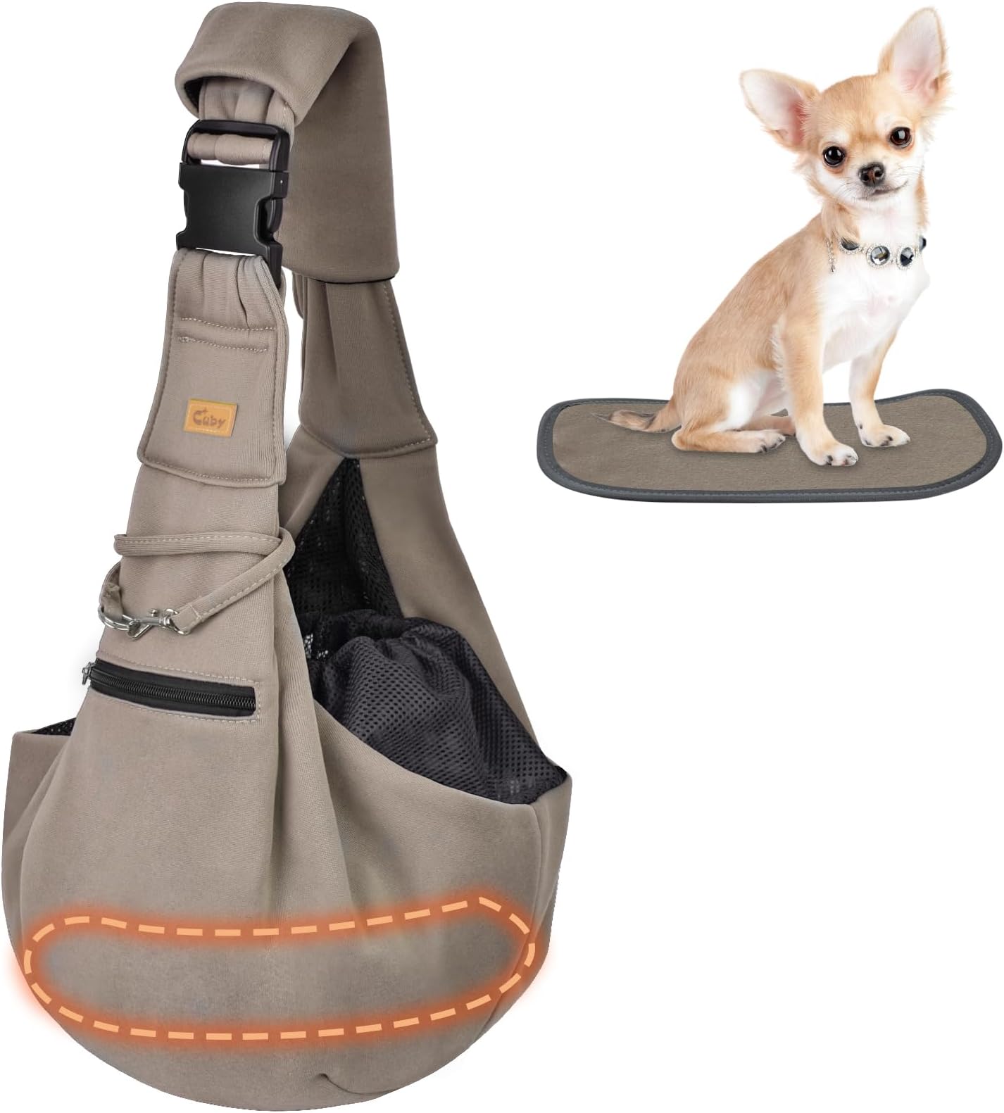 Amazon.com : RETRO PUG Dog Sling Carrier for Small and Medium Dogs,Cat ...