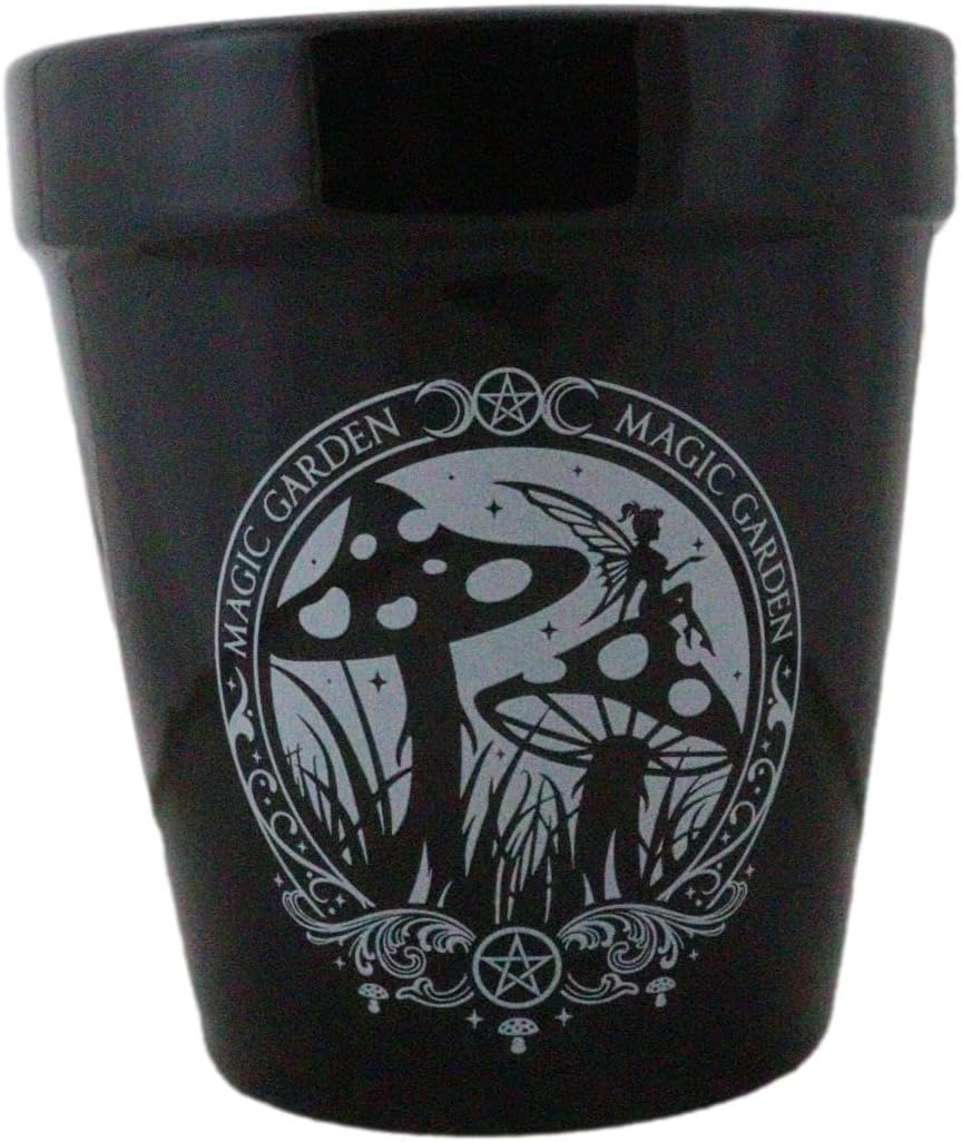 Amazon.com : Ebros Gift Wicca Witchcraft Gothic Magic Black Ceramic ...