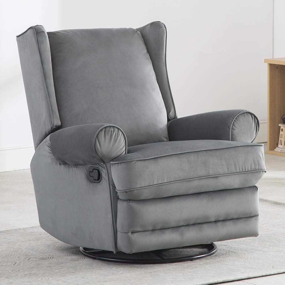 Bonzy Home Swivel Rocker Recliner Chair With Rotating 360 Swivel ...