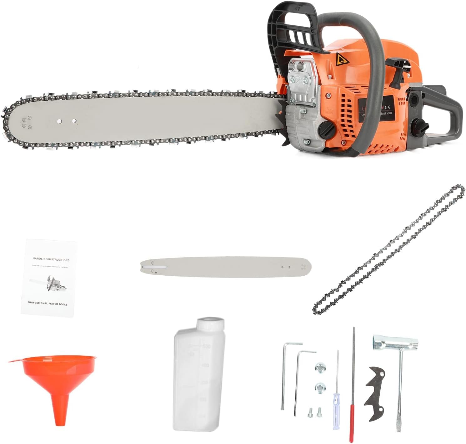 Amazon.com : Garwinner 6220G 62CC 2-Cycle Gas Powered Chainsaw, 20-Inch ...