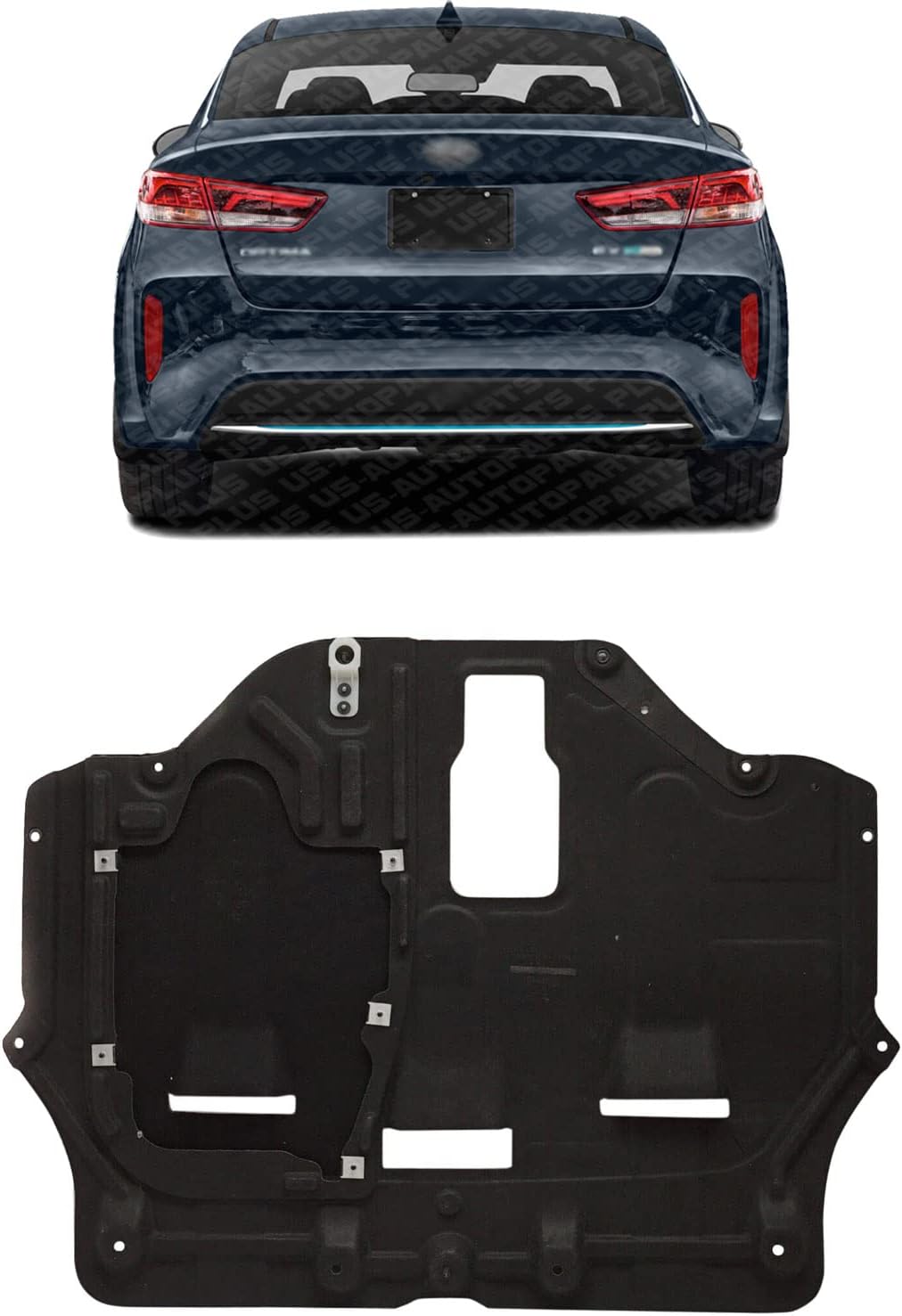 Amazon.com: US AUTO PARTS PLUS Nuevo protector contra salpicaduras de ...
