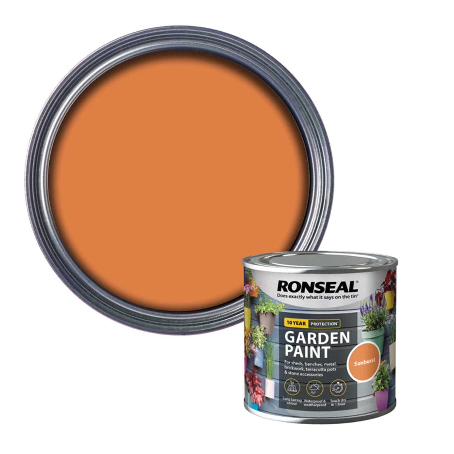 SAVING HUB Garden Paint 250ml - For Outdoor Furniture Wood, Benches ...