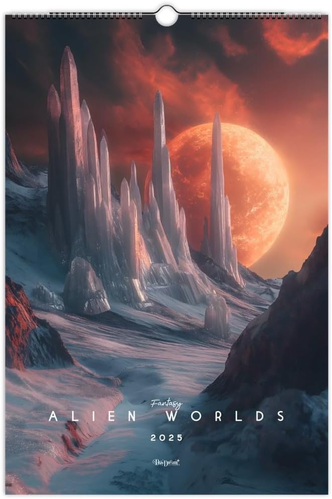 Amazon.com: 2025 Calendar - Fantasy Alien Worlds - Art Calendar Size ...