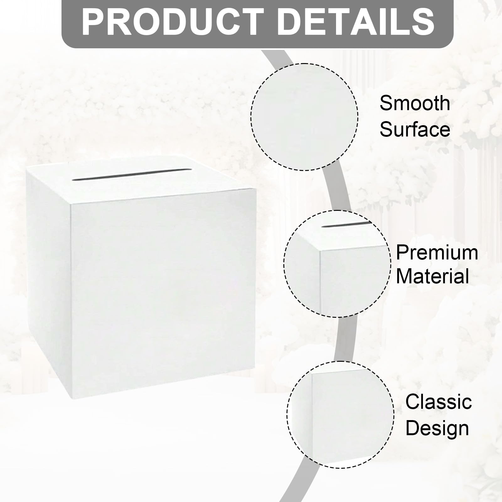 Wedding Card Box Wedding Card Post Box for Reception, Flat-Packed Art ...