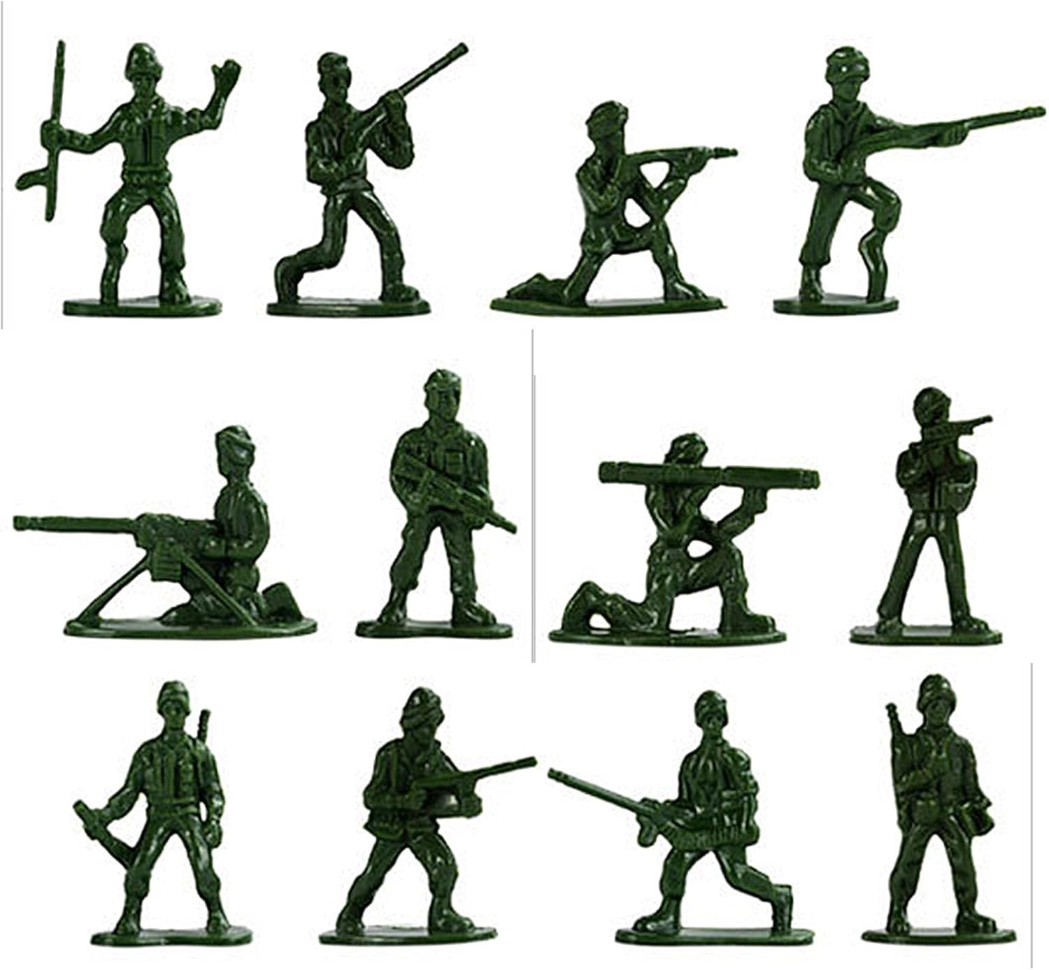 100pcs Mini Plastic Soldiers Figures, 12 Style Soldiers Poses ...