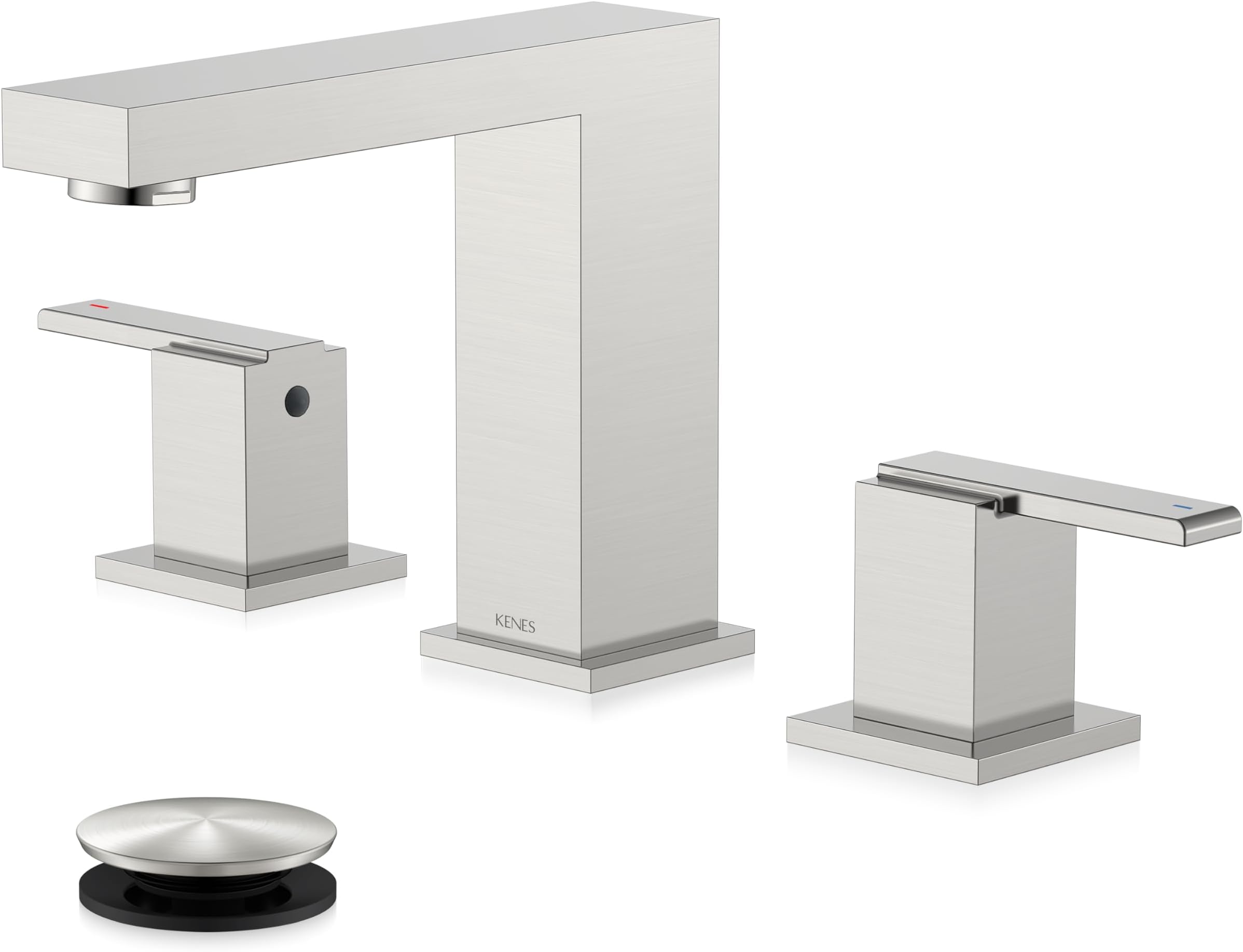 Delta Faucet Velum Widespread Bathroom Faucet 3 Hole, Brushed Nickel ...