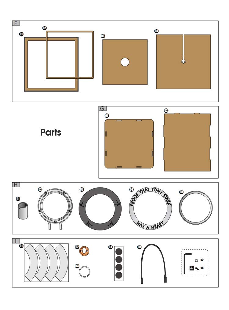 Buy coolarcreactor Arc Reactor Display Box Display Case Display Stand ...