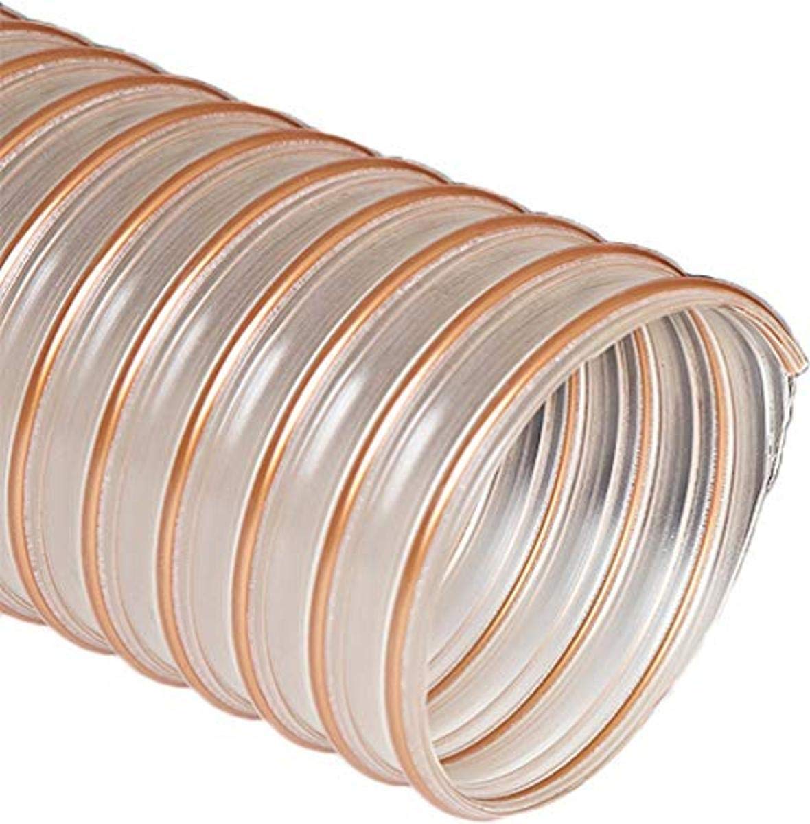 Flexaust HD-6x25-CLR Plastic HD-6-CLR Flexadux PU FLX-Thane 6" Heavy ...