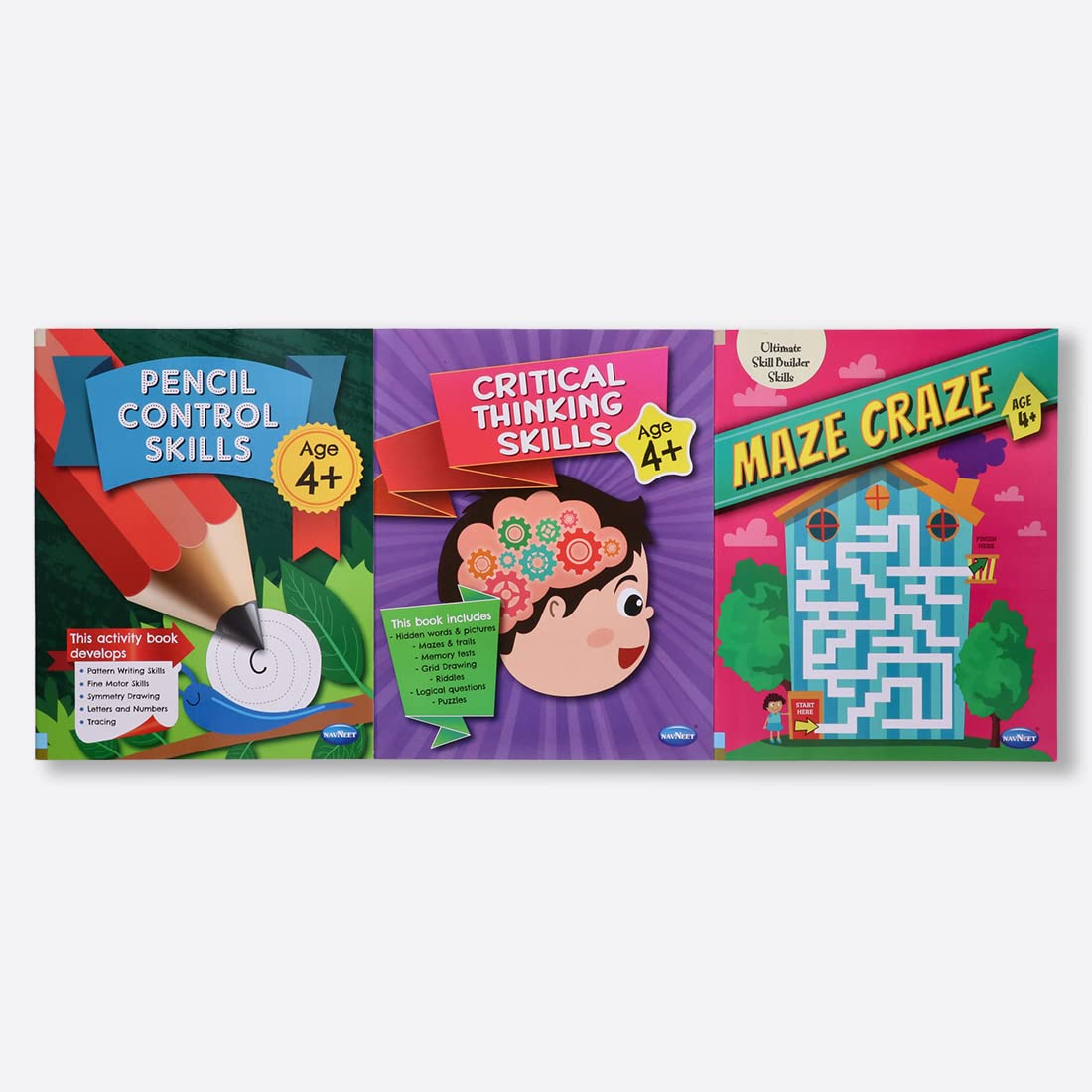 Buy Navneet Pencil Control, Maze & Critical Thinking Activity Books for ...