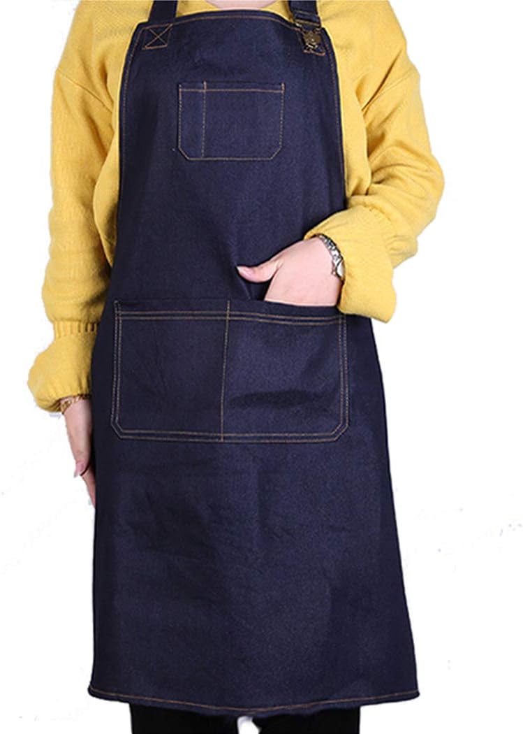 Denim Apron Tool Apron Workshop Apron with Pockets - Amazon.com