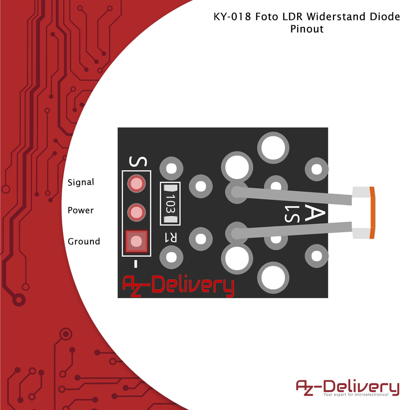 Key Switch ESP32 KY-018 Photoresistor Module Pinout, Wiring, ESP32 And ...