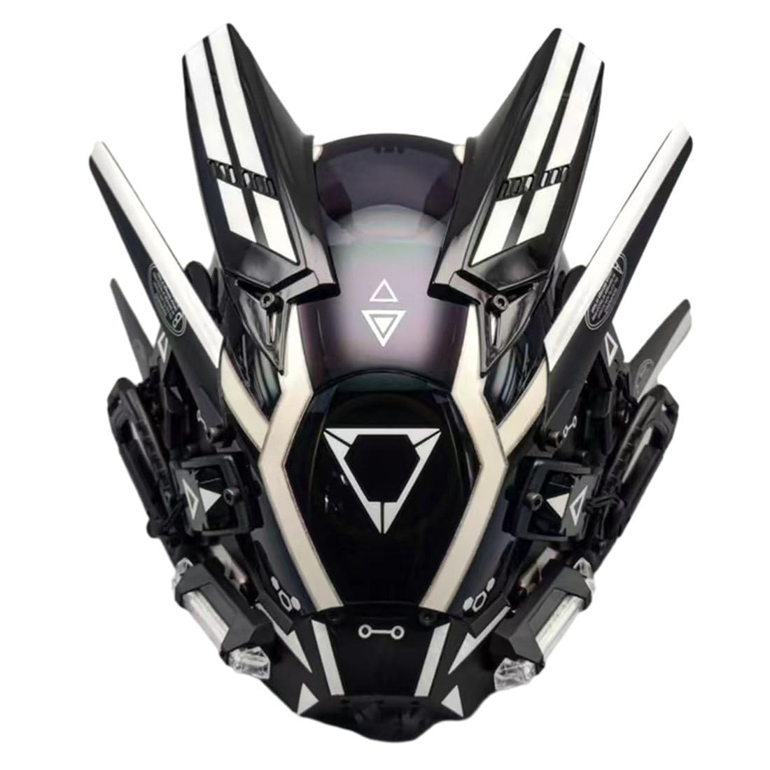 Amazon.com: MINDEN Future Punk Helmet Mask, Cosplay Prop for Halloween ...