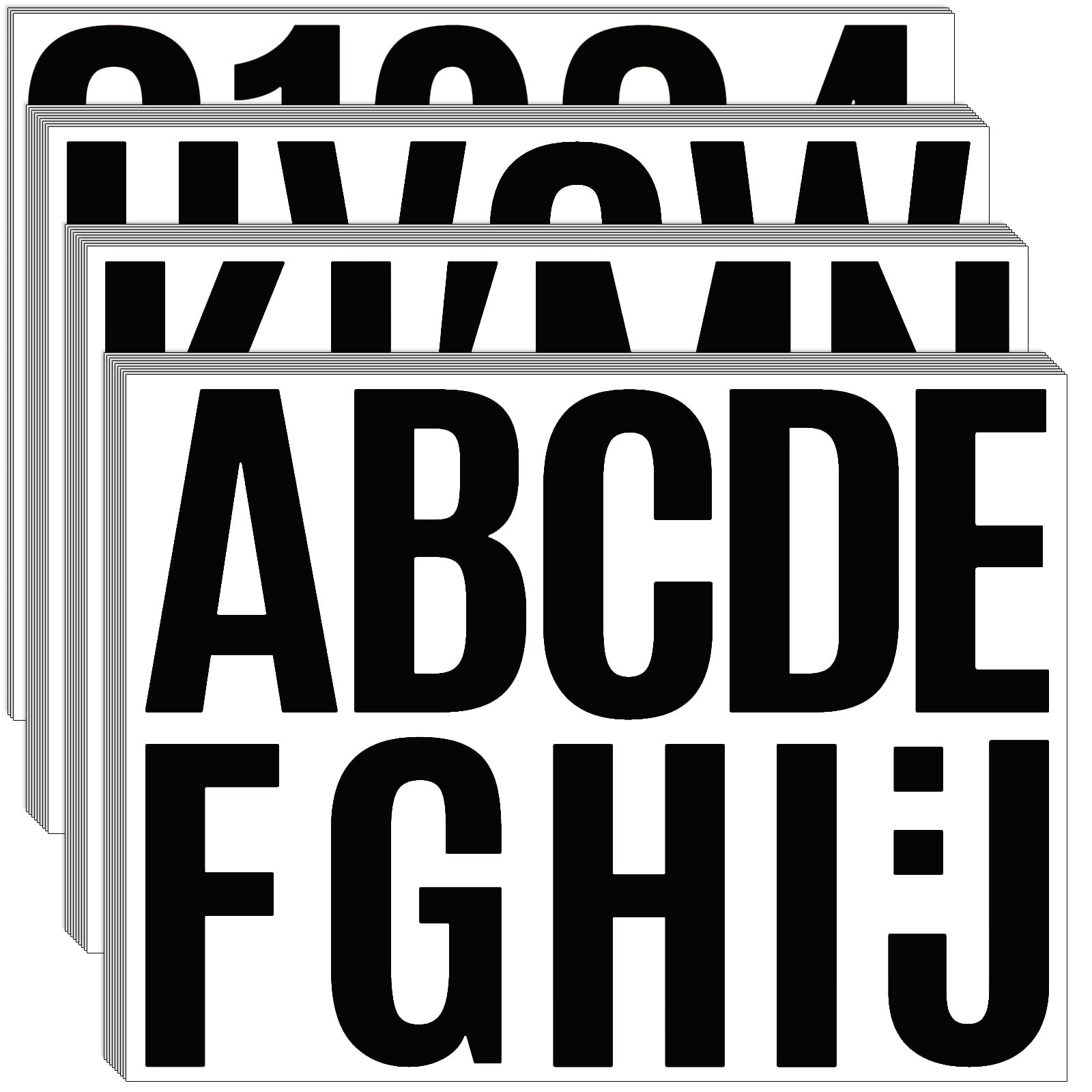 Amazon.com : Bemeol 30 Sheets Large Letter Sickers 4 inch Vinyl Letter ...