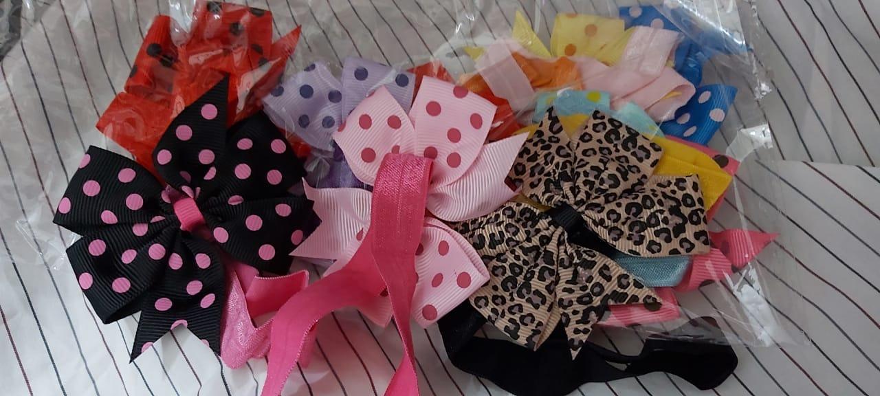 Angel Bear Multi-Colour Chiffon Satin Lace Head Band For Girls ...