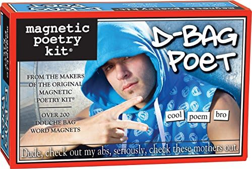 Amazon.com: Magnetic Poetry - D-Bag Poet Kit - Words for Refrigerator ...