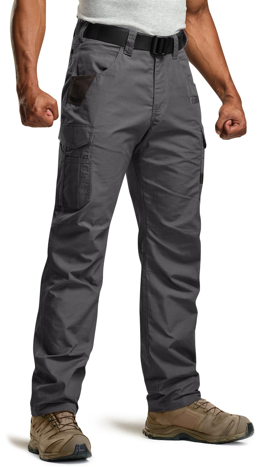 Snapklik.com : Mens Ripstop Work Pants, Water Resistant Tactical Pants ...