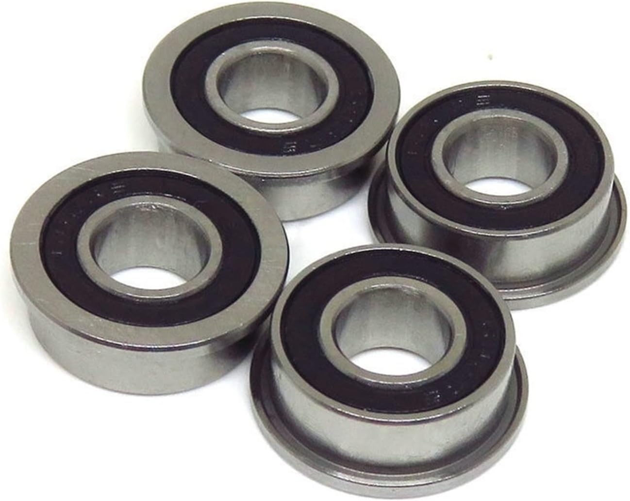 Amazon.co.jp: 5 個 F688 2RS フランジベアリング 8x16x5mm 深溝玉軸受 F688 RS ミニチュアフランジ ...