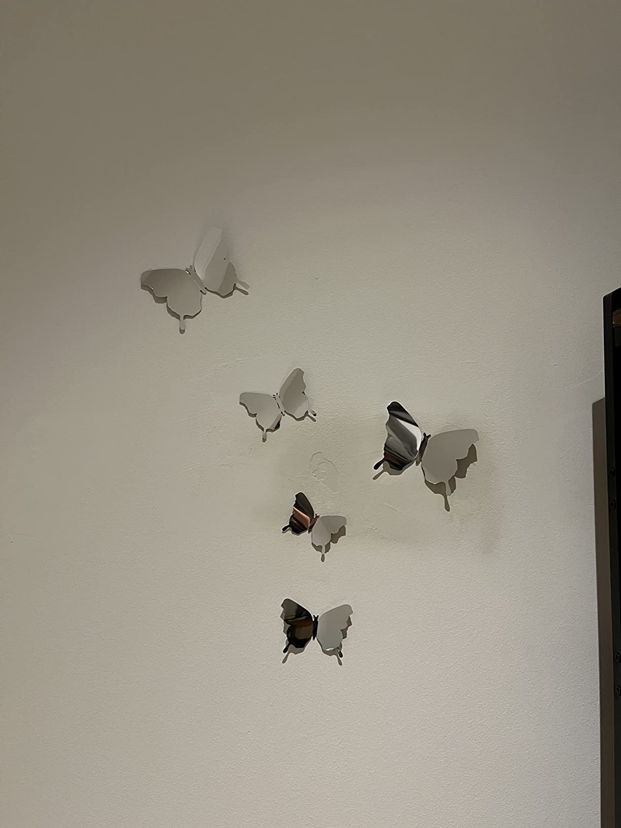 $1/mo - Finance 48 Pieces Butterfly Wall Decor DIY Mirror 3D Butterfly ...