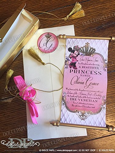 Minnie Baptism Invitations