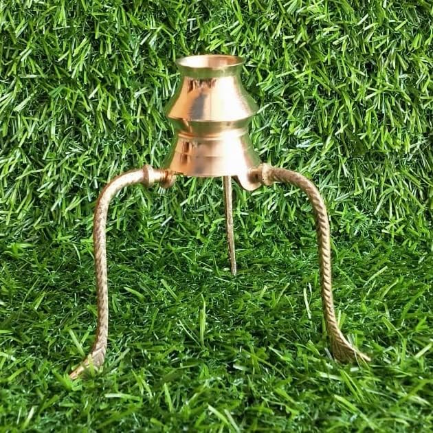 Buy Salvus APP SOLUTIONS Metal Shivling Jal Abhishek Stand with Lota ...