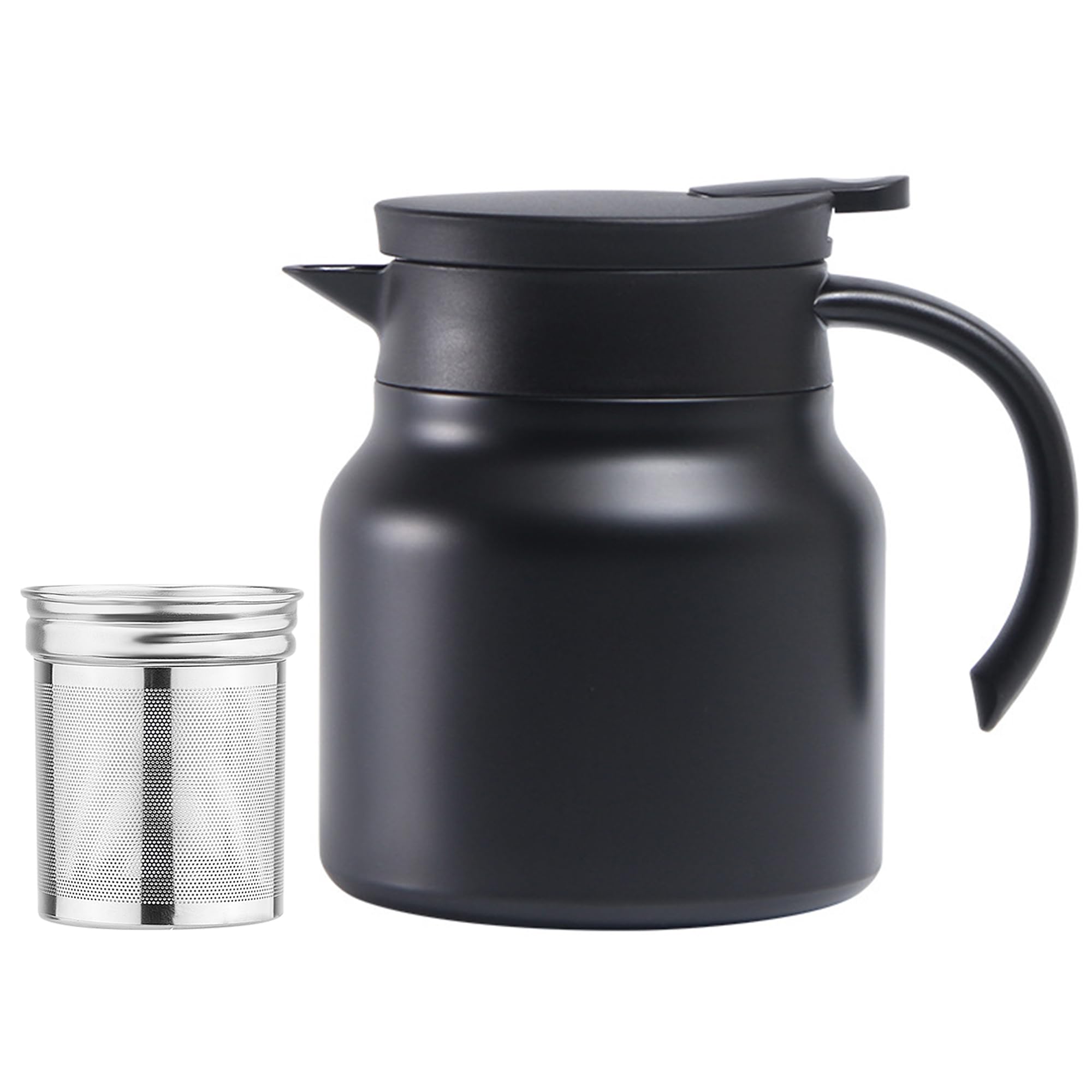 InciFuerza 34 Oz Thermal Coffee Carafe, Double Wall Stainless Steel ...